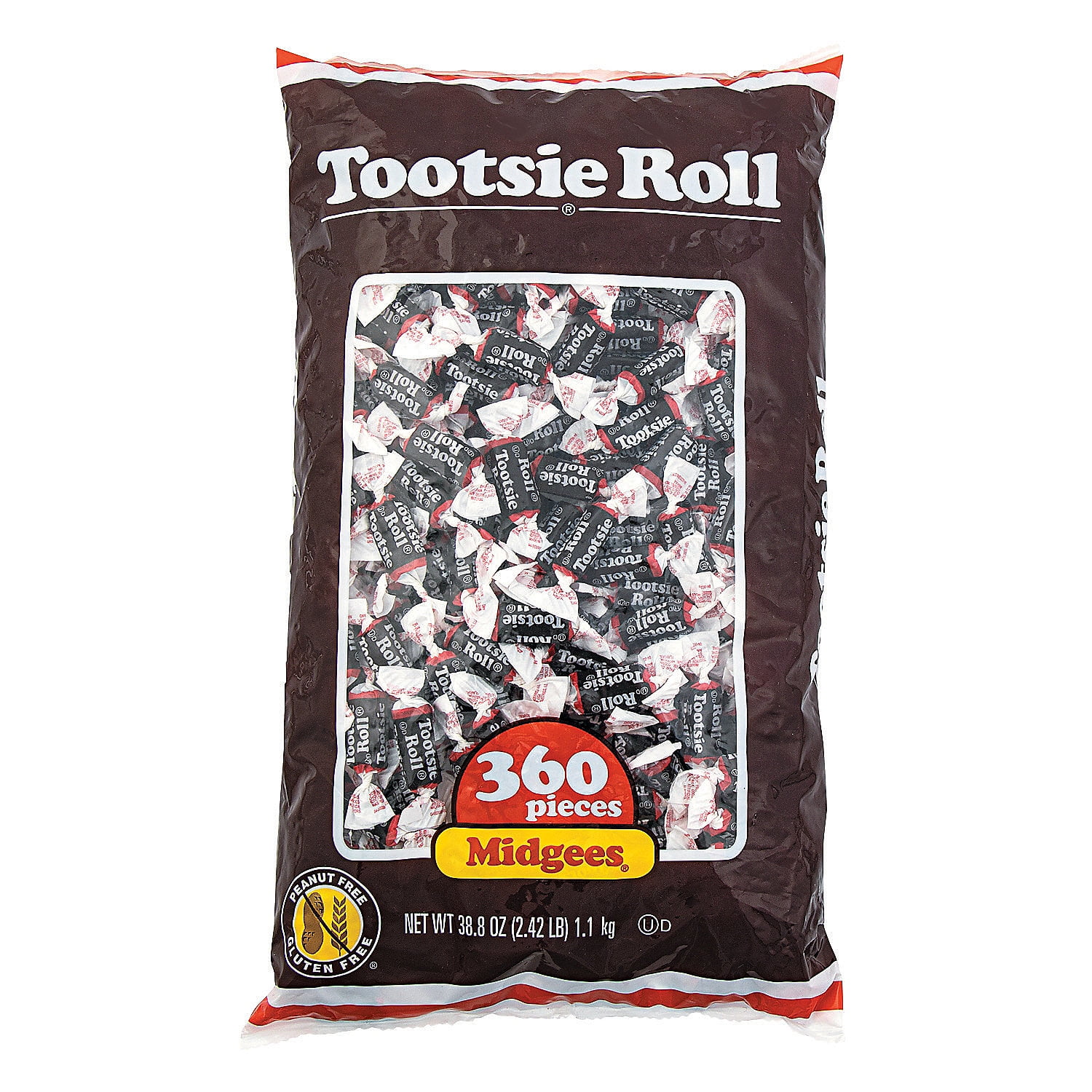 Tootsie Roll Chocolate Candy, Edibles, Party Supplies, 360 Pieces ...