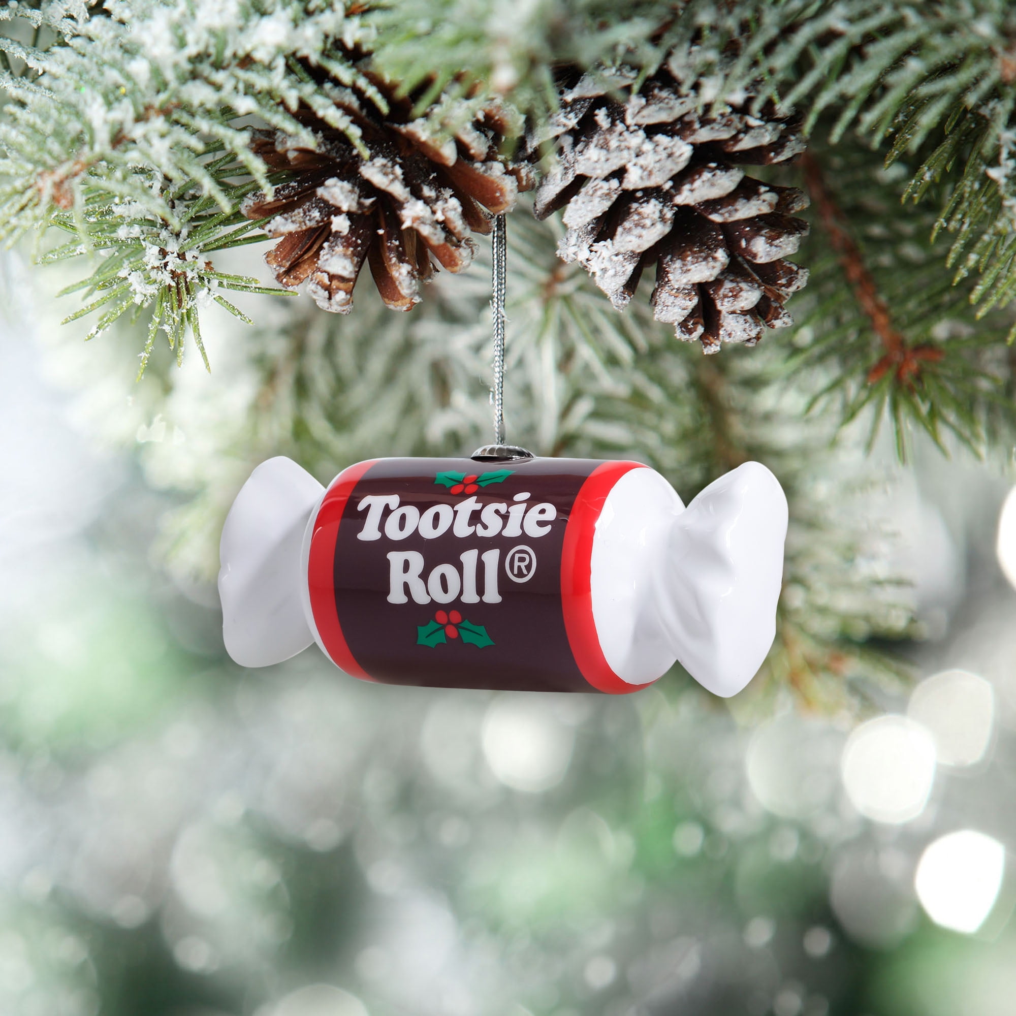 Tootsie Roll Christmas Ornament, 4 inches Wide, Brown, Plastic ...