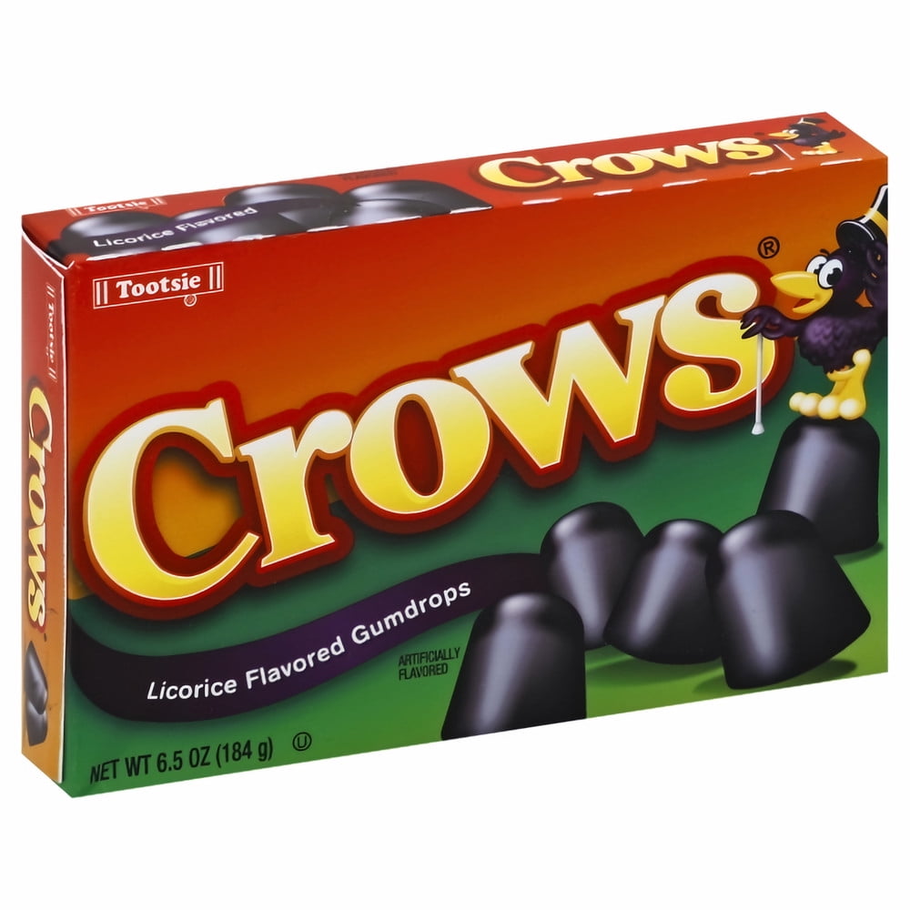 Tootsie Roll Crows Licorice Flavored Gumdrops, Peanut Free, Gluten Free ...