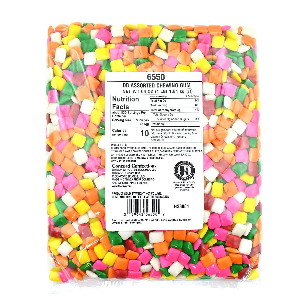 Tootsie Roll Dubble Bubble Assorted Colors Chicle Tab Chewing Gum ...