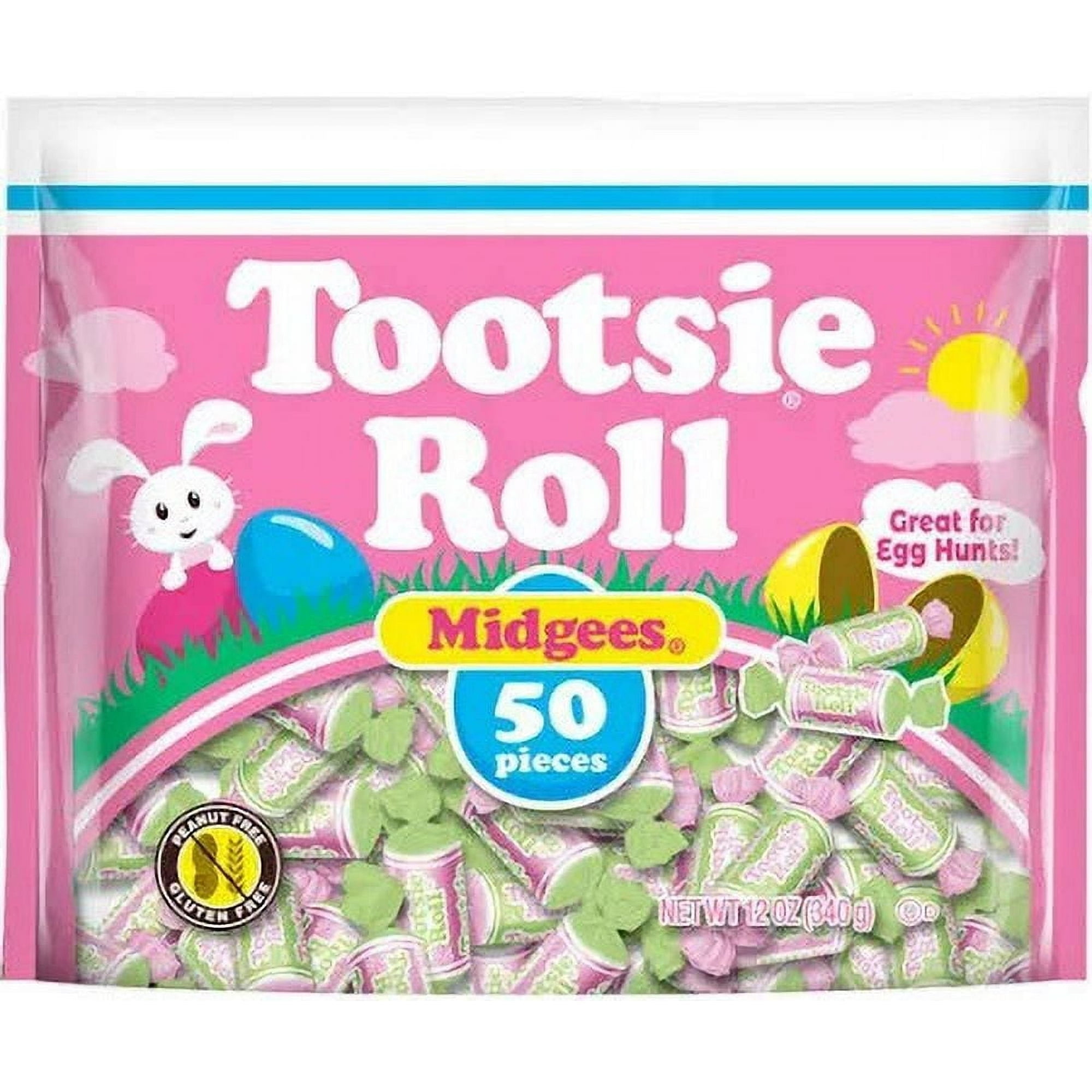 Tootsie Roll Easter Midgees Fruit Flavored Candy 50 Pieces, 12 Ounce ...