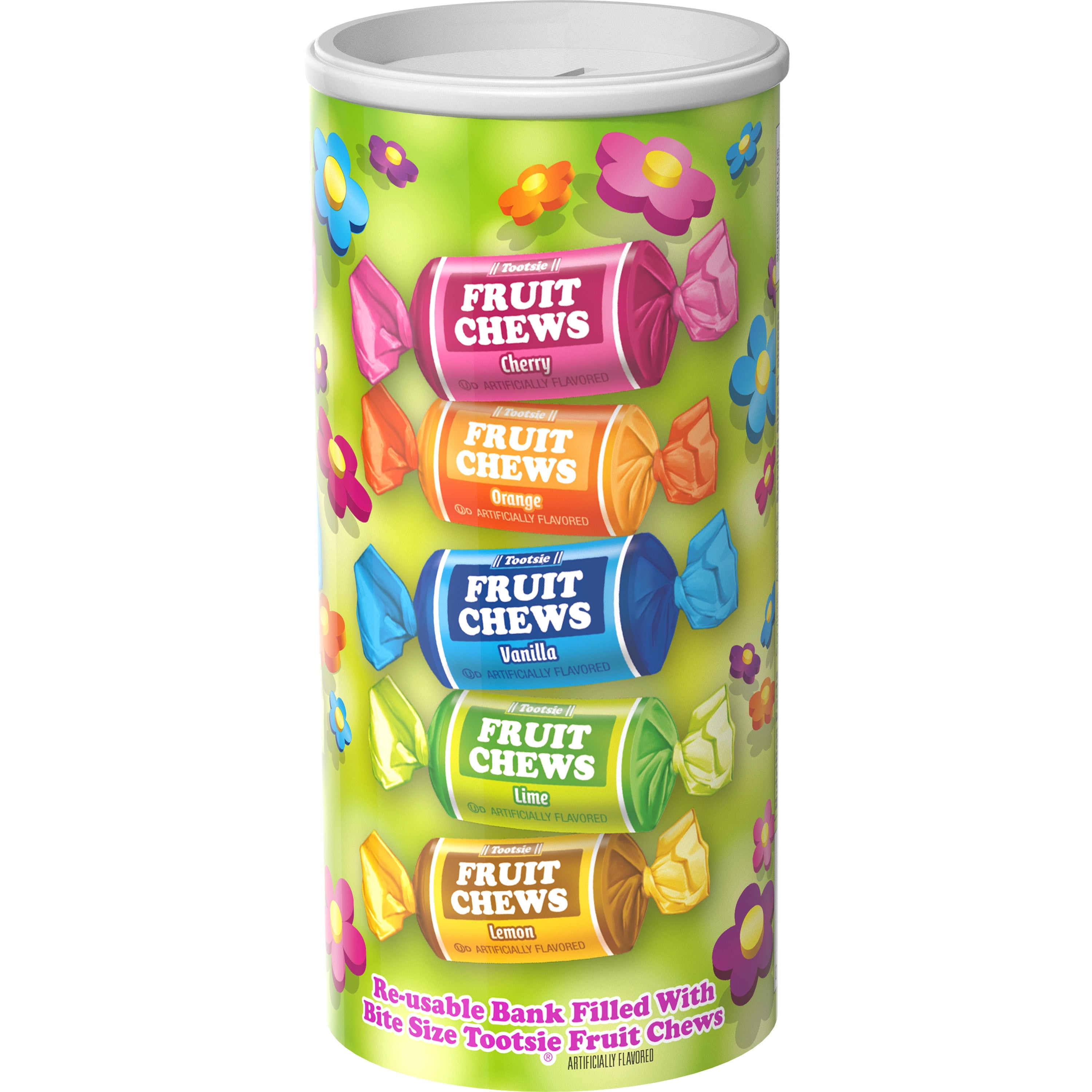 Tootsie Roll Fruit Chew Bank, Assorted Fruit Rolls, 4 oz. Peanut Free ...