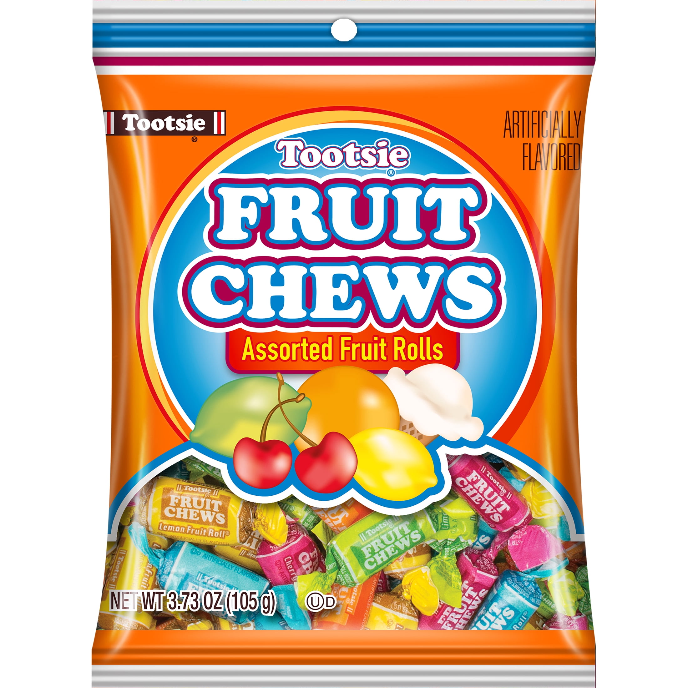 Tootsie Roll Fruit Chews, Gluten Free Fruit Taffy, 3.37 oz. - Walmart.com