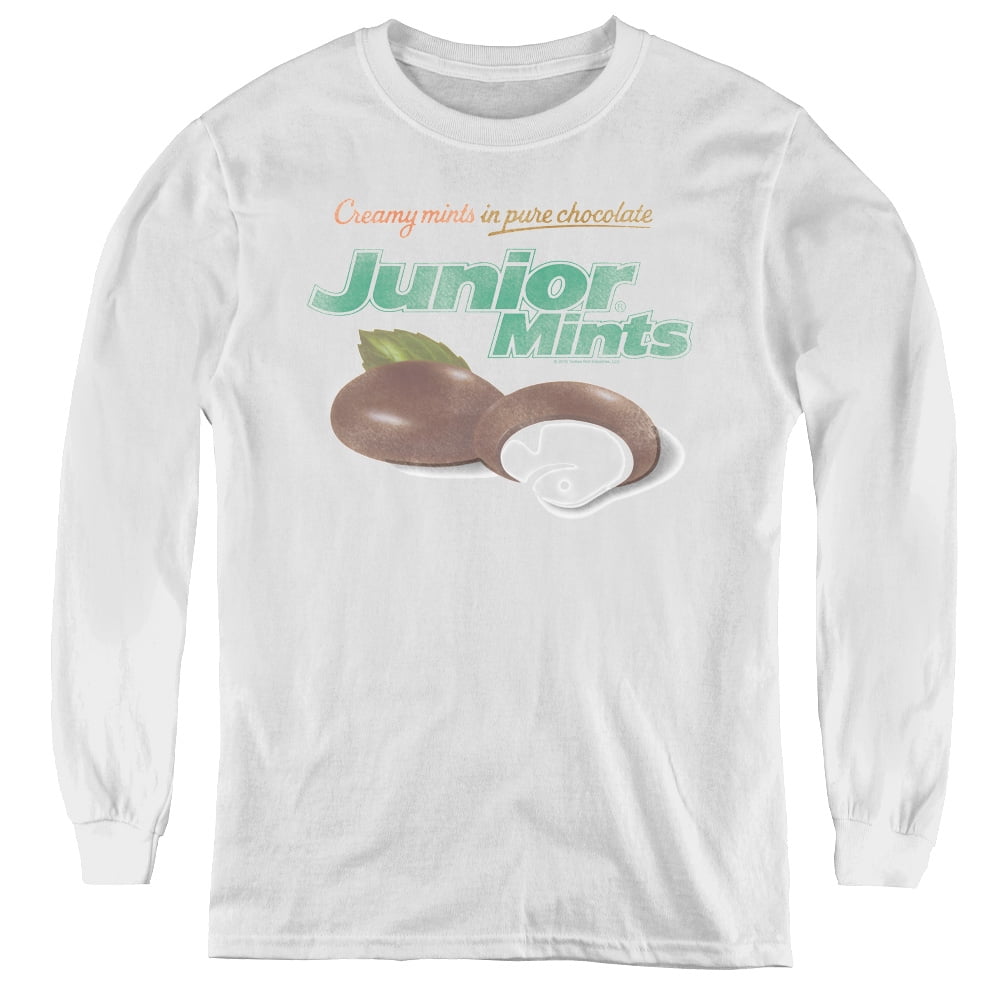 Tootsie Roll Junior Women's T-Shirt Mints Logo Youth Long Sleeve Tee ...
