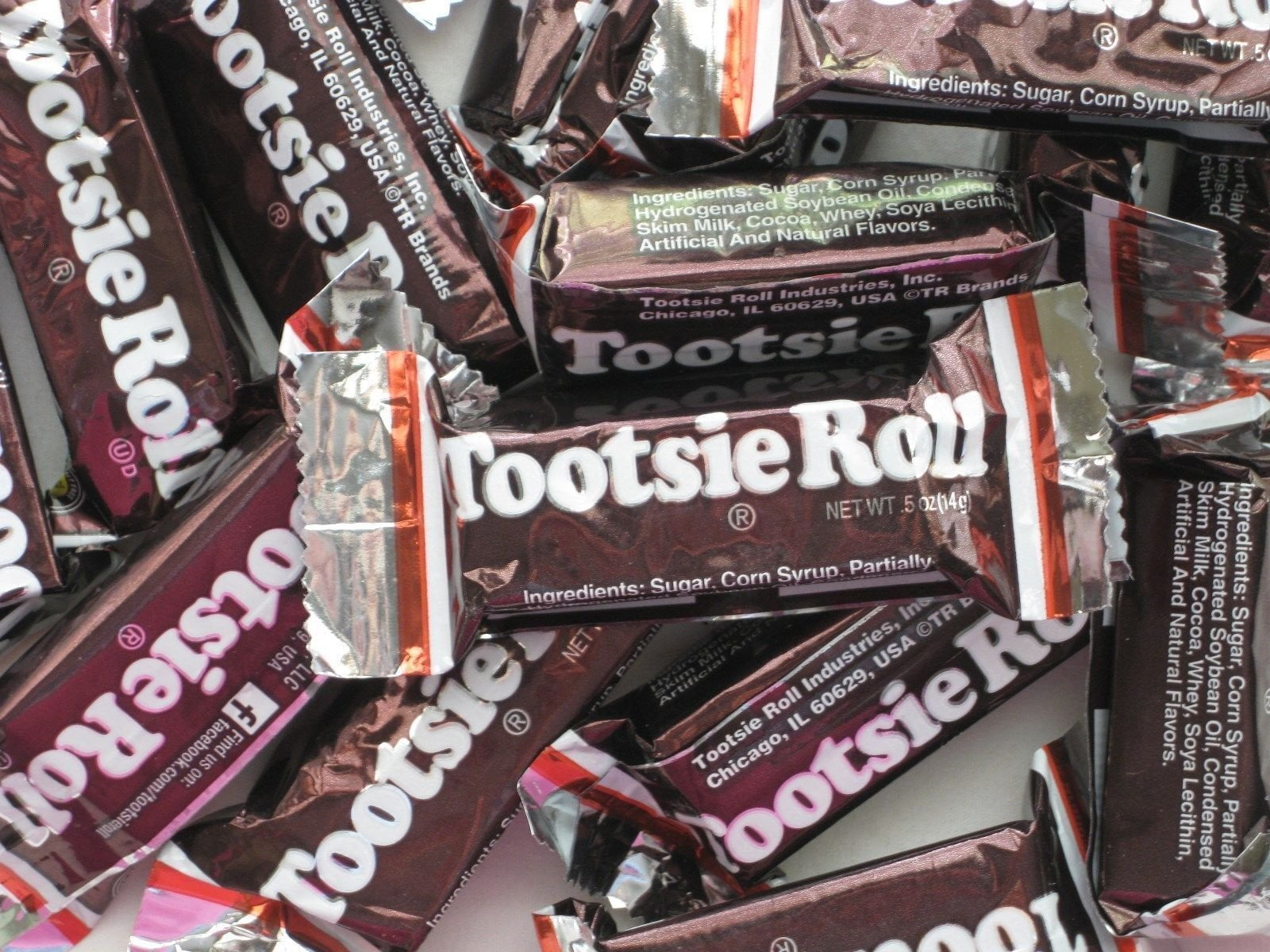 Tootsie Roll Large Chocolate Half Pound 8oz Rolls Chews Candy - Walmart.com