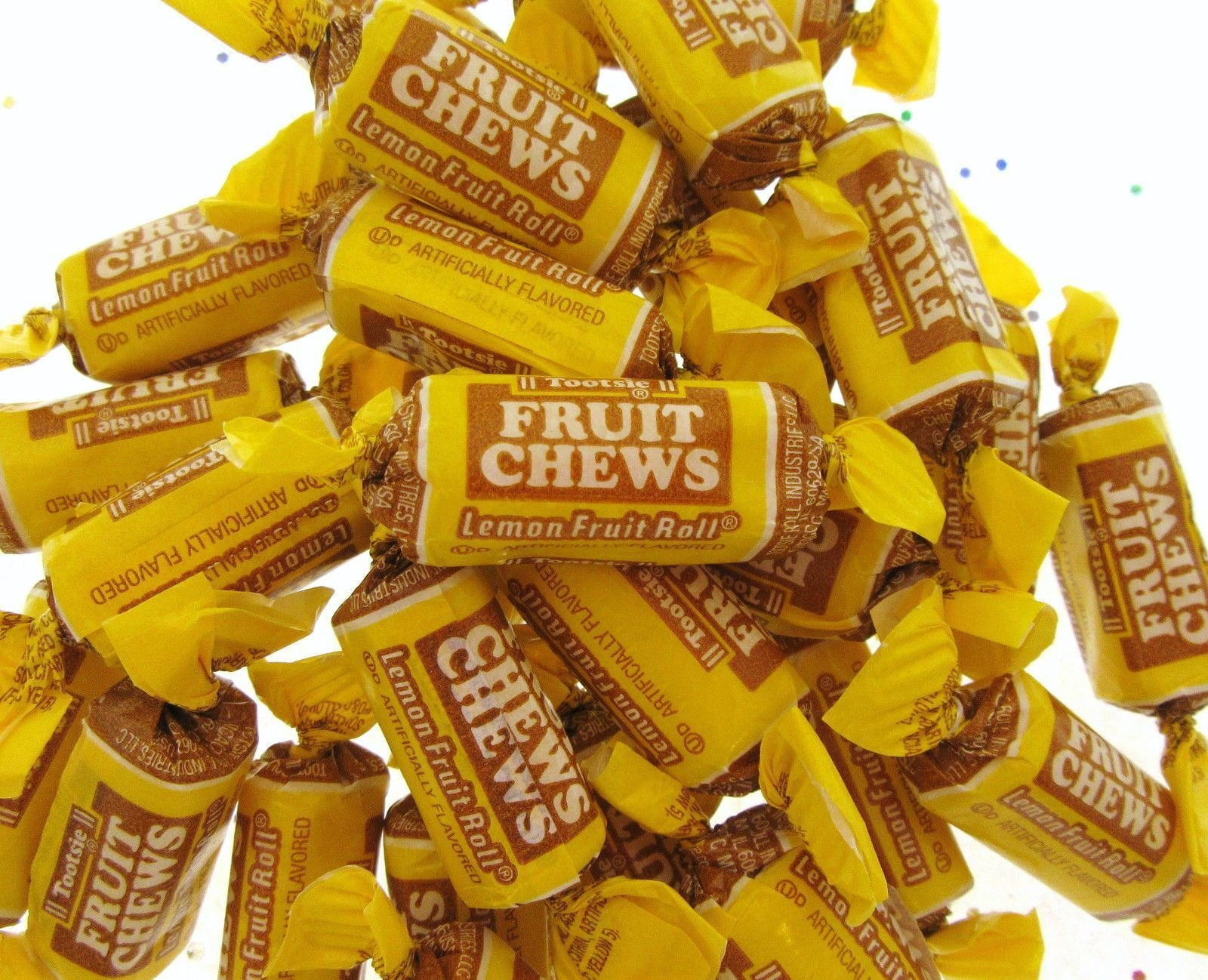 Tootsie Roll Lemon Fruit Chews Candy, 8oz Half Pound Bag - Walmart.com