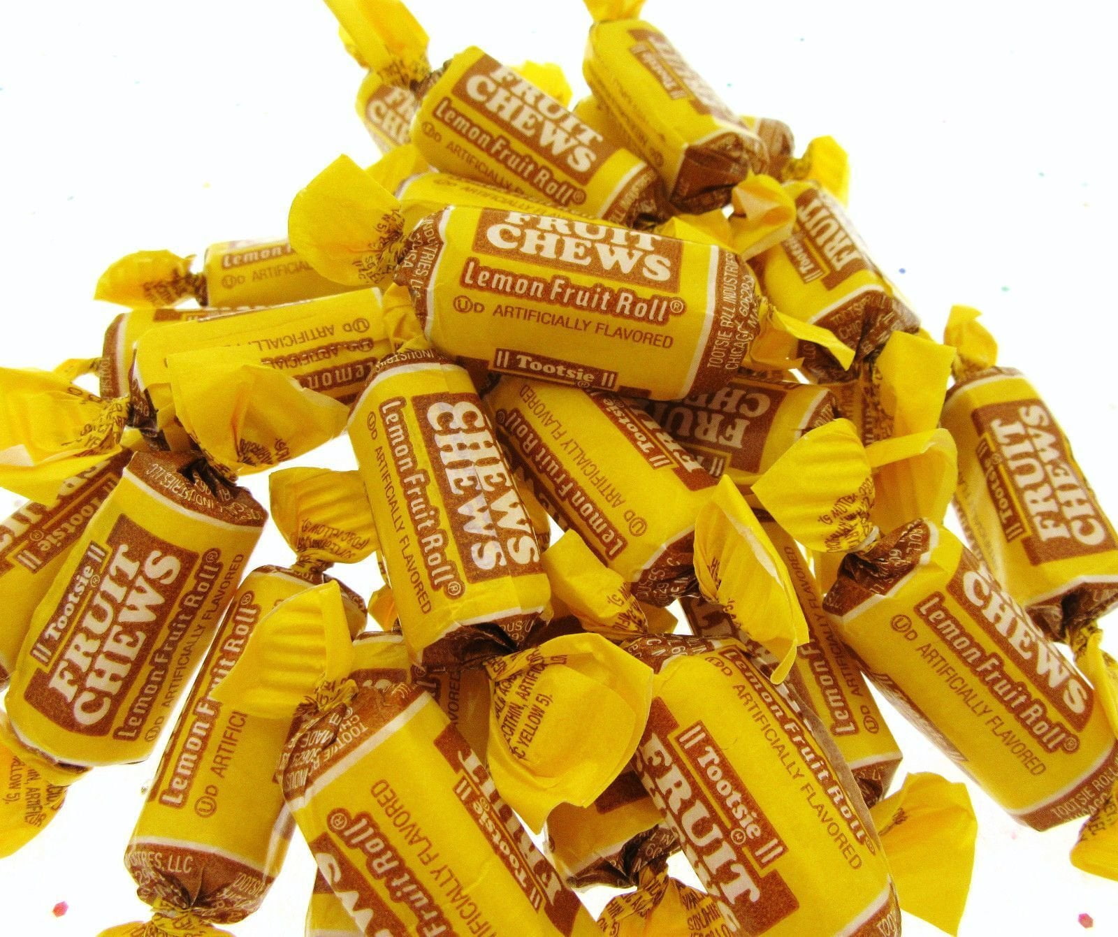 Tootsie Roll Lemon Two Pounds 2lbs Fruit Chews Candy Candies 32oz ...