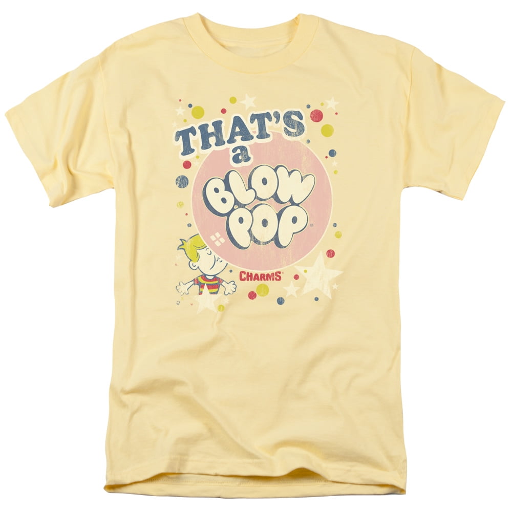 Tootsie Roll Men's That's A Blow Pop T-shirt Small Banana - Walmart.com
