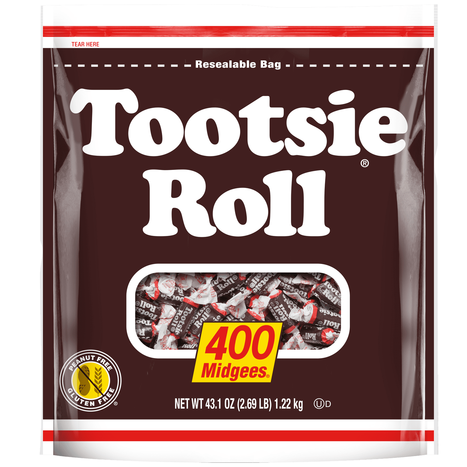 TOOTSIE ROLL INDUSTRIES, Tootsie Roll Midgees Chocolate Candy, Chewy ...