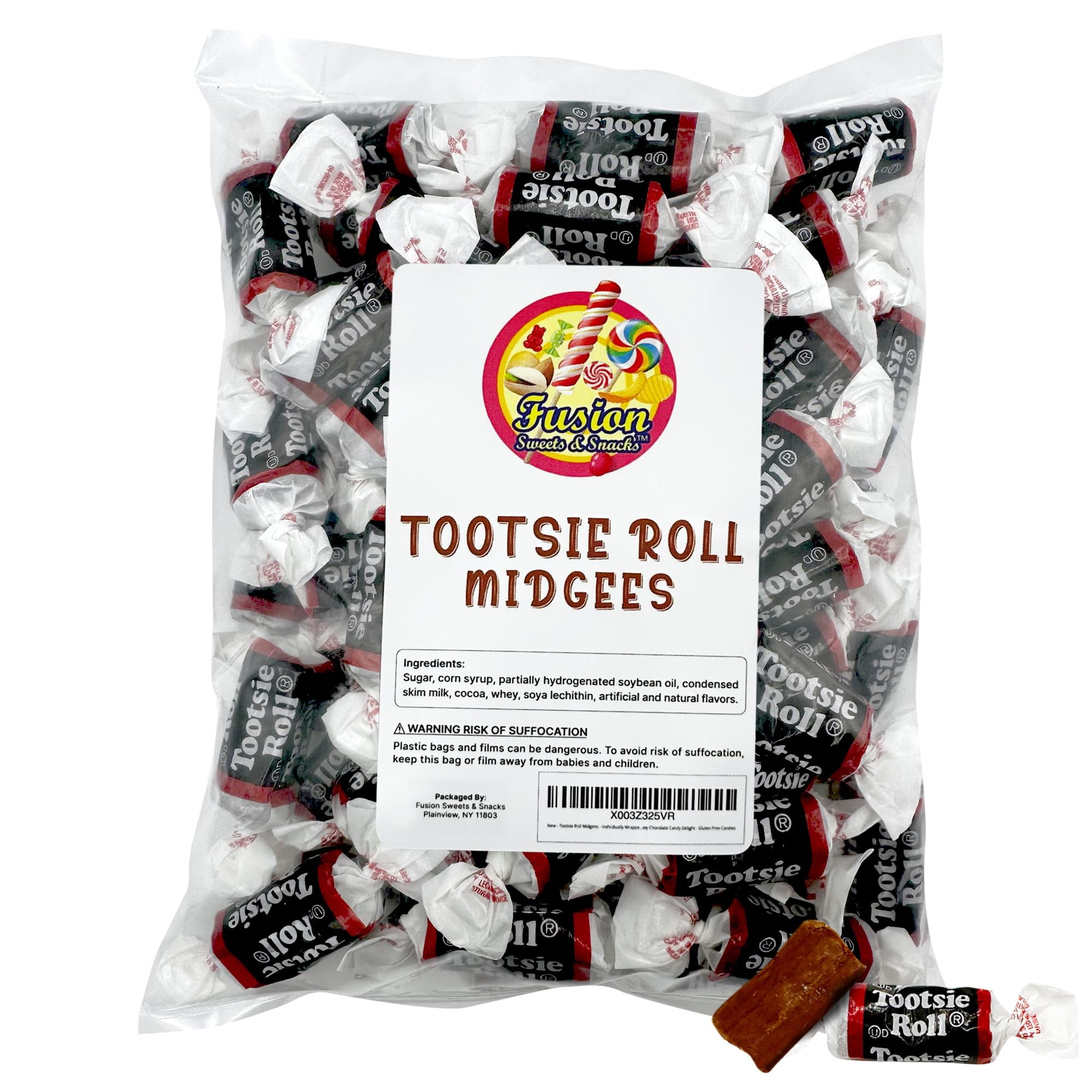 Tootsie Roll Midgees - DPF11 Individually Wrapped - 1 Pound Bag of ...