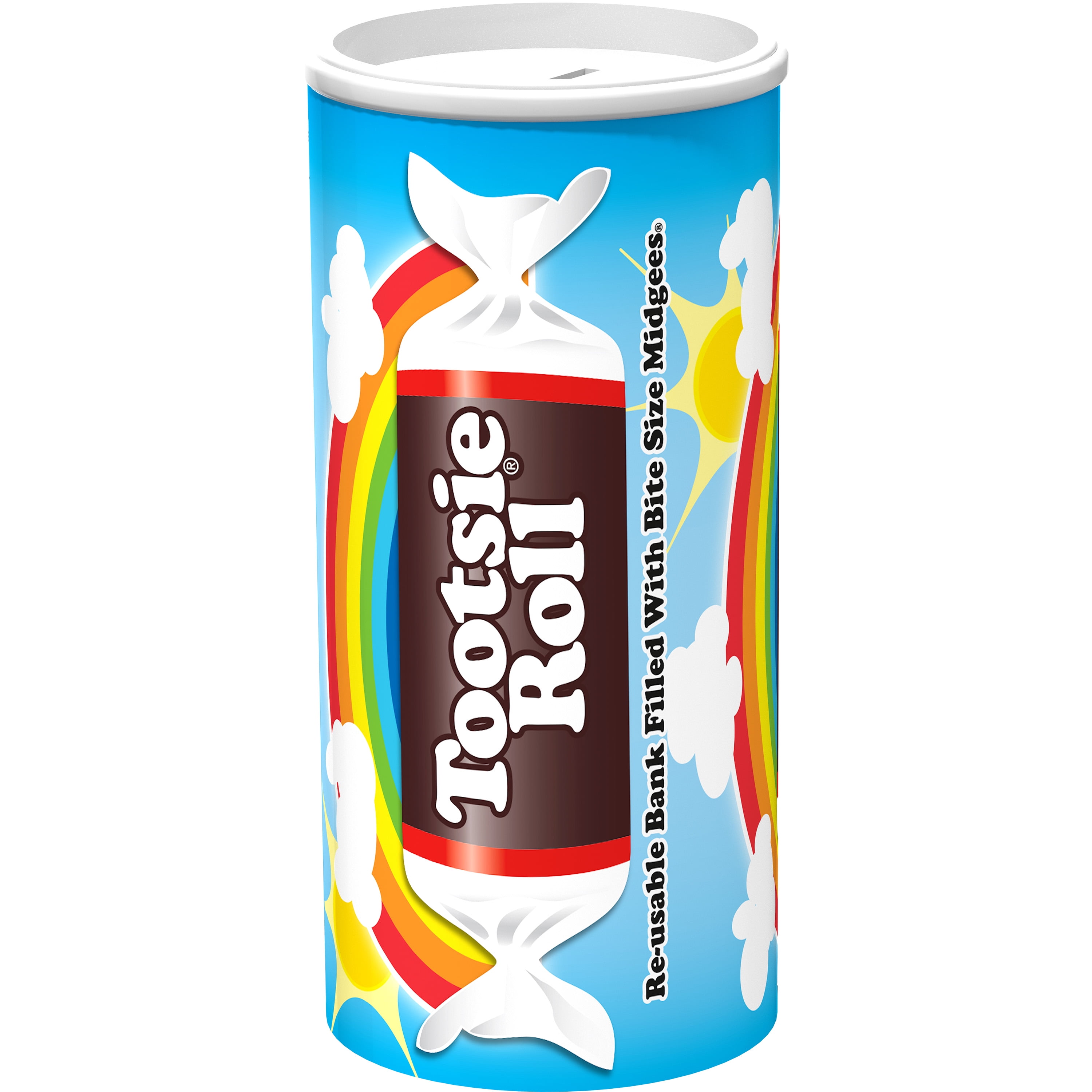 Tootsie Roll Midgees, Gluten Free Easter Candy Filled Bank, 4 oz ...