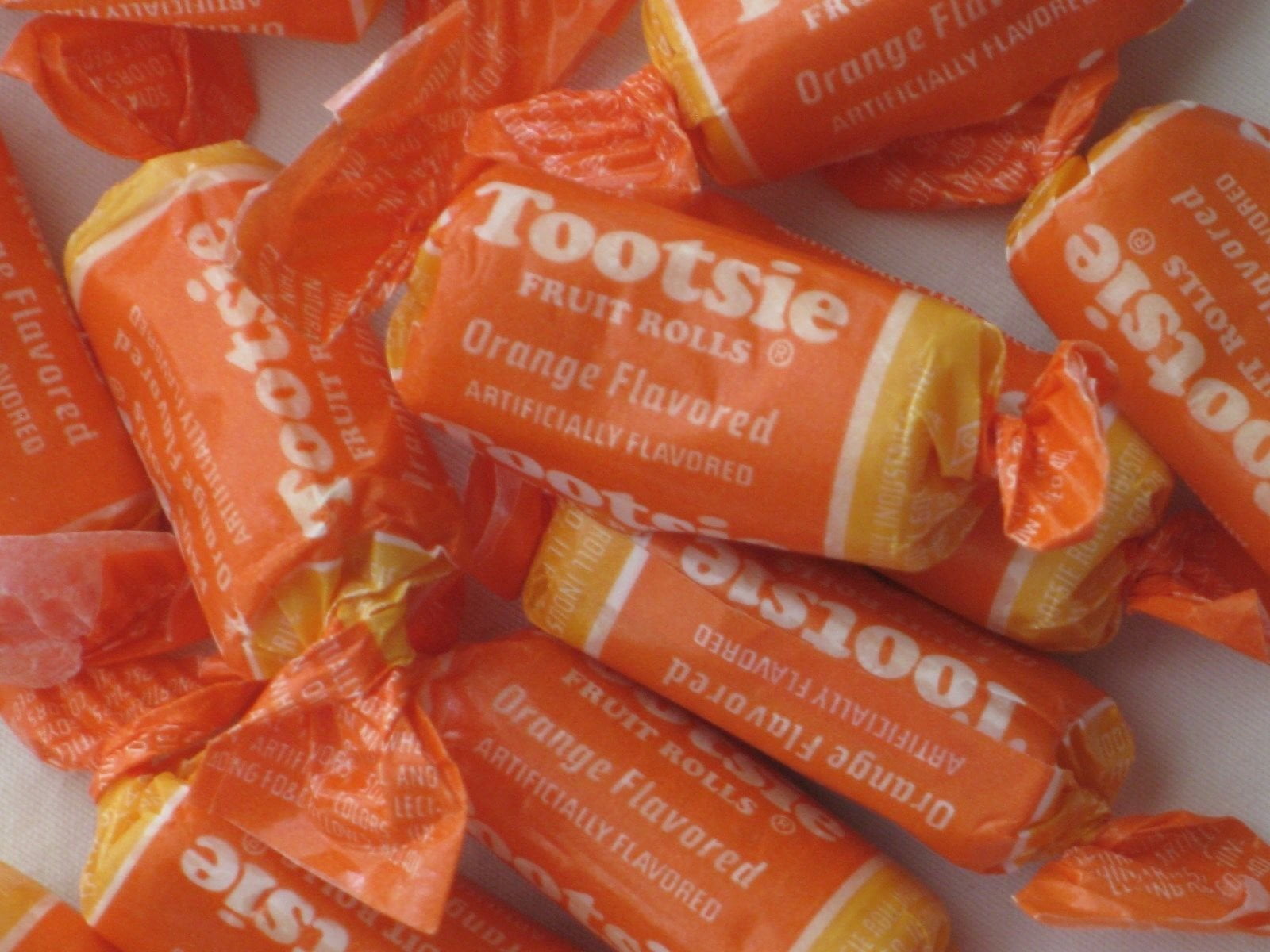 Tootsie Roll Orange Half Pound 8oz Fruit Chews Candy - Walmart.com