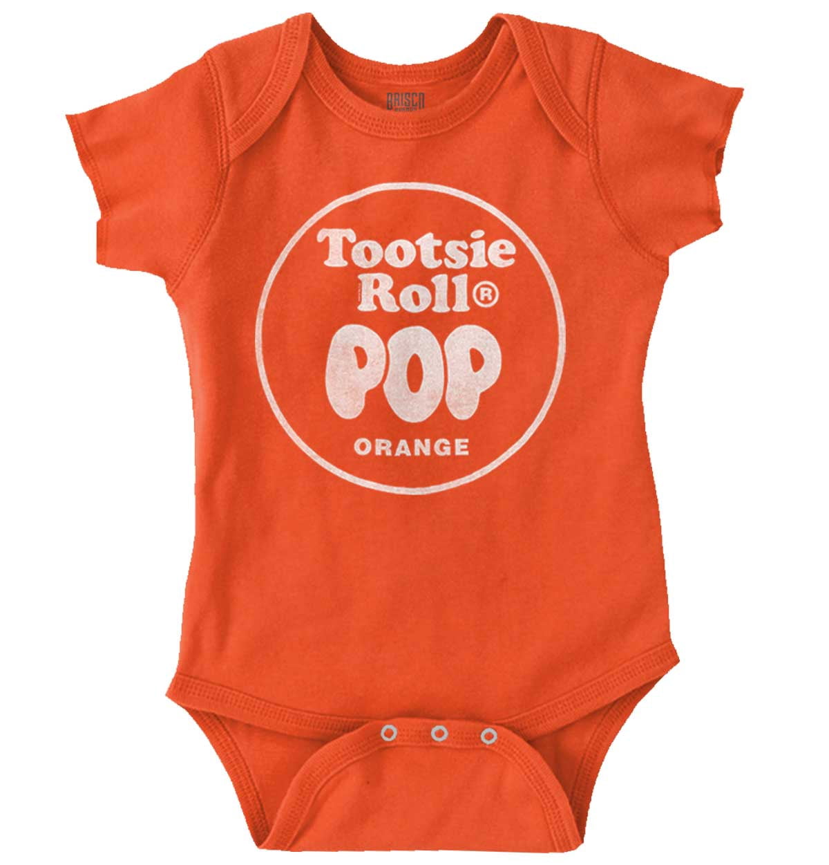 Tootsie Roll Pop Orange Flavor Romper Boys or Girls Infant Baby Brisco ...