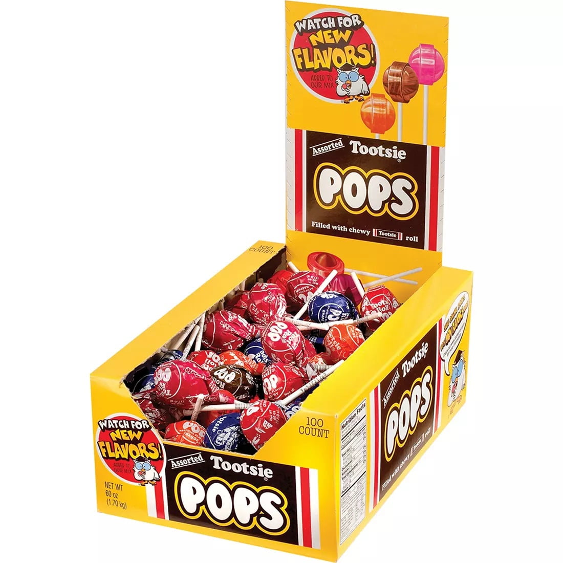Tootsie Roll Pops, Assorted Flavors Candy, Bulk Pack, 100 ct. - Walmart.com