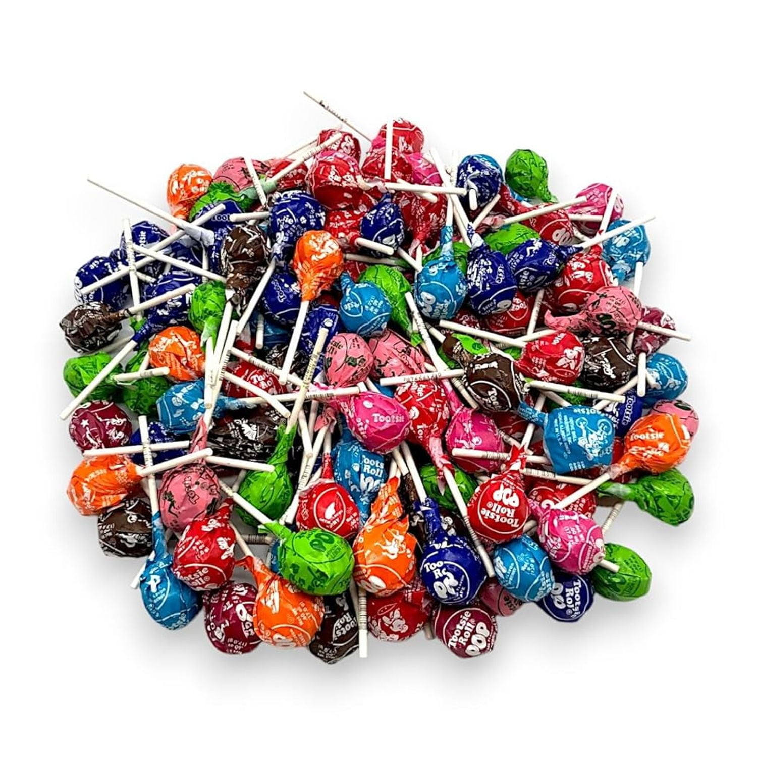 Tootsie Roll Pops-All 9 Assorted Fruit Flavors With Chocolate Center ...