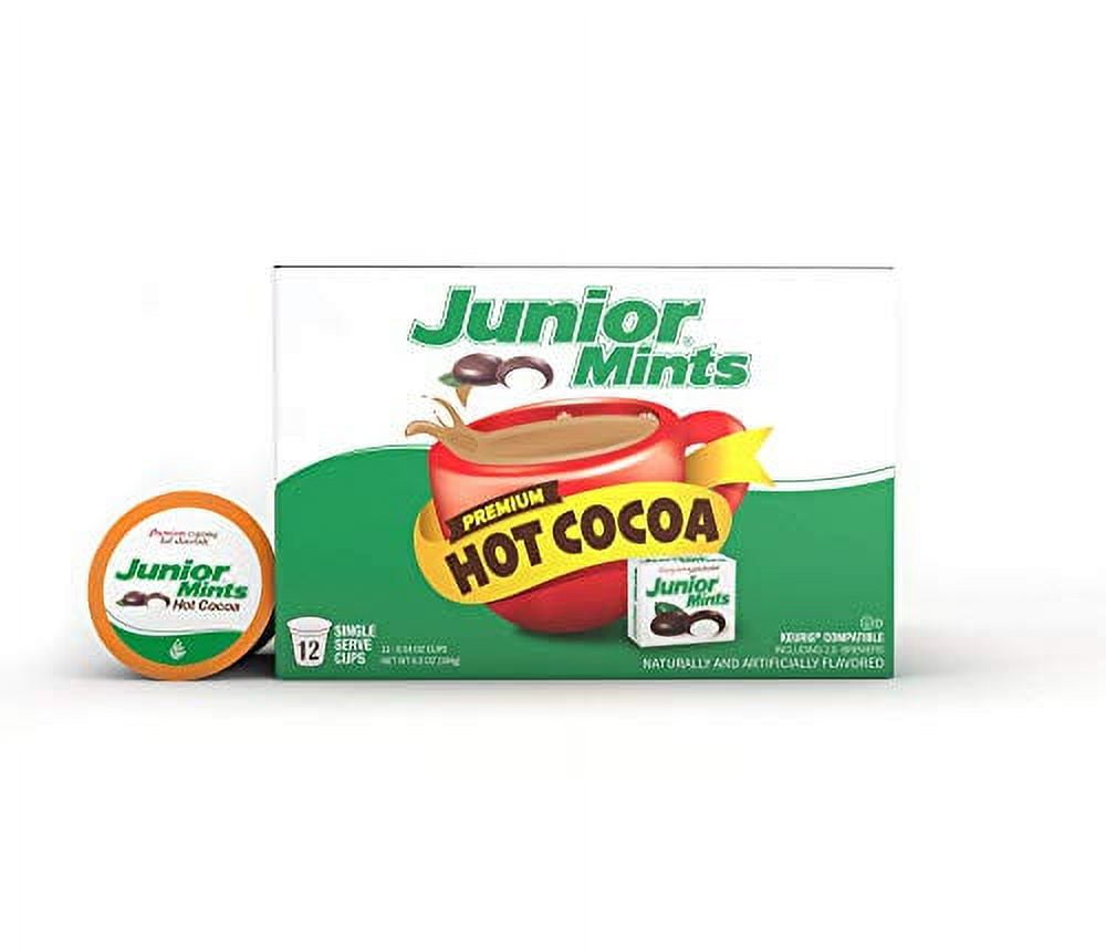 Junior Mints Chocolate Mint Flavored Hot Chocolate Pods, Compatible ...