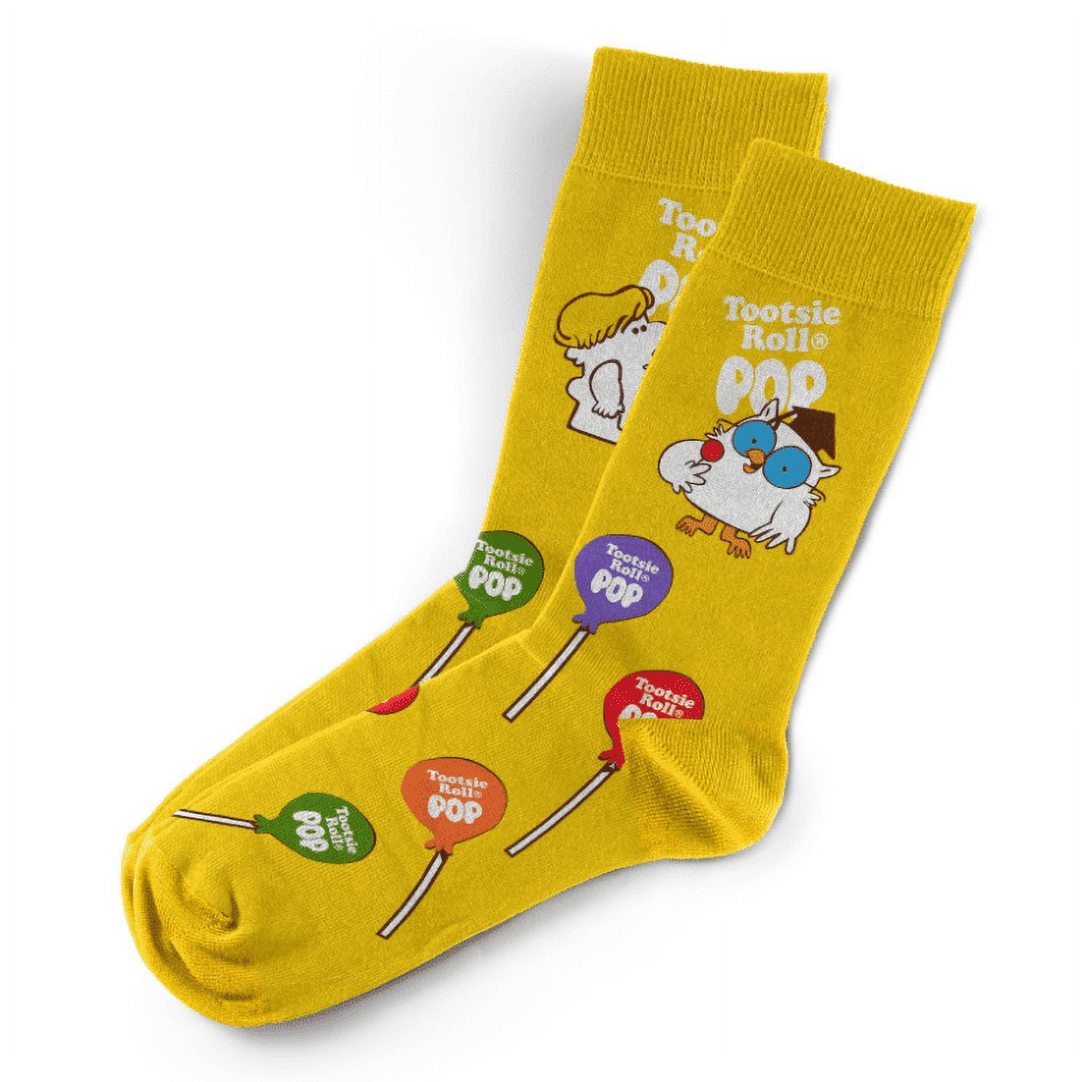 Tootsie Roll Socks - Funny Novelty Unisex Sock Set, Woven Art, Fun ...