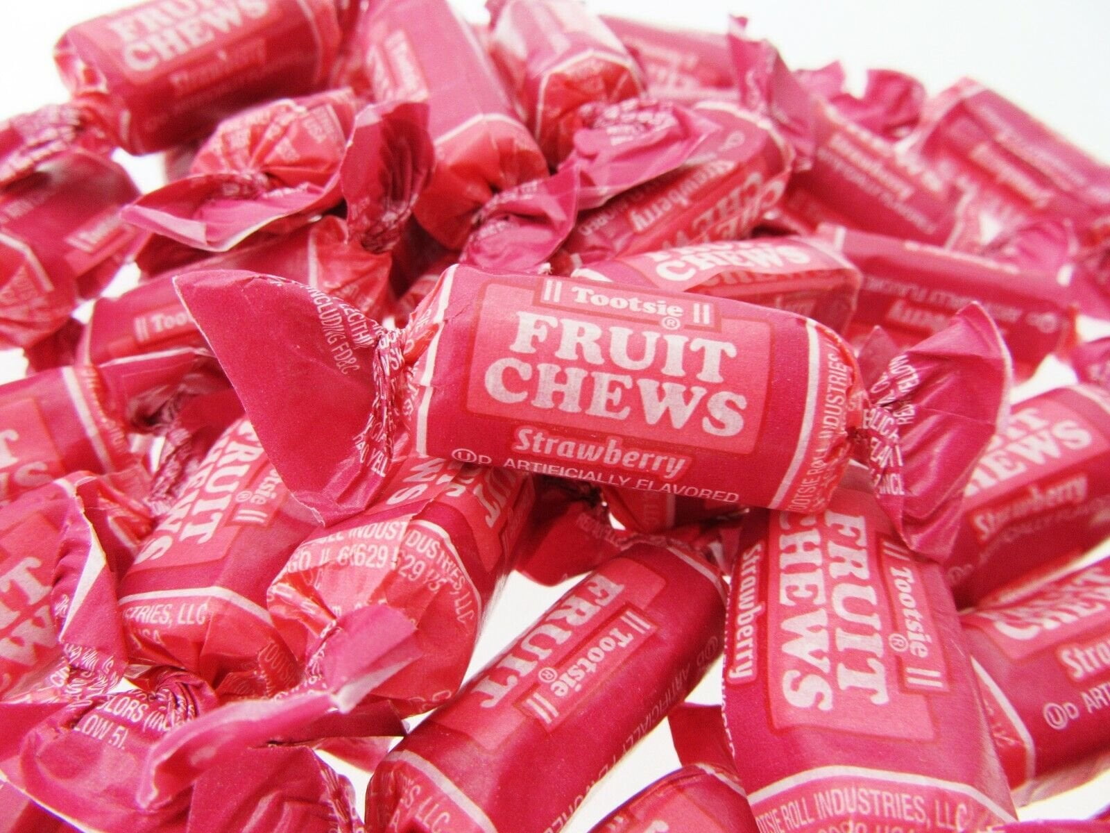 Tootsie Roll Strawberry 16oz Fruit Chews Candy One Pound NEW FLAVOR - Walmart.com