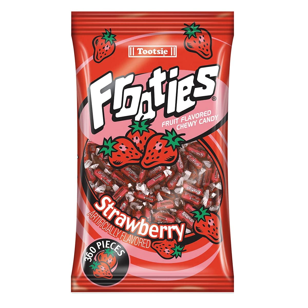 Tootsie Roll Strawberry Frooties - 360 Pack,38.8Oz - Walmart.com