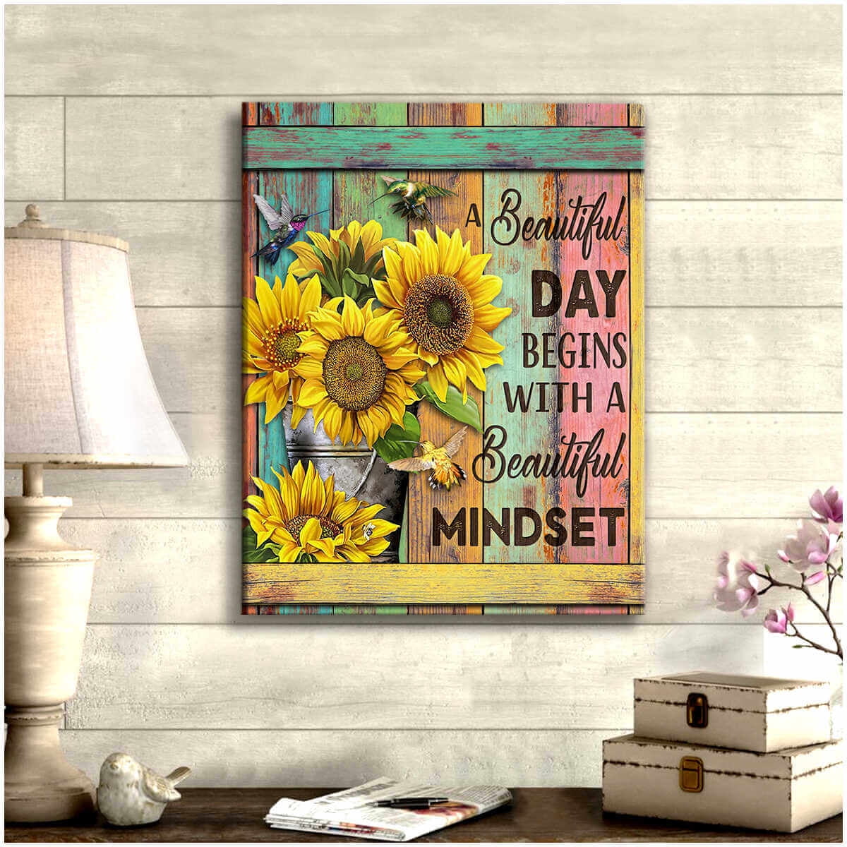 Top 10 Posteres A Beautiful Day Hummingbird Bird Poster Wall Art Decor ...