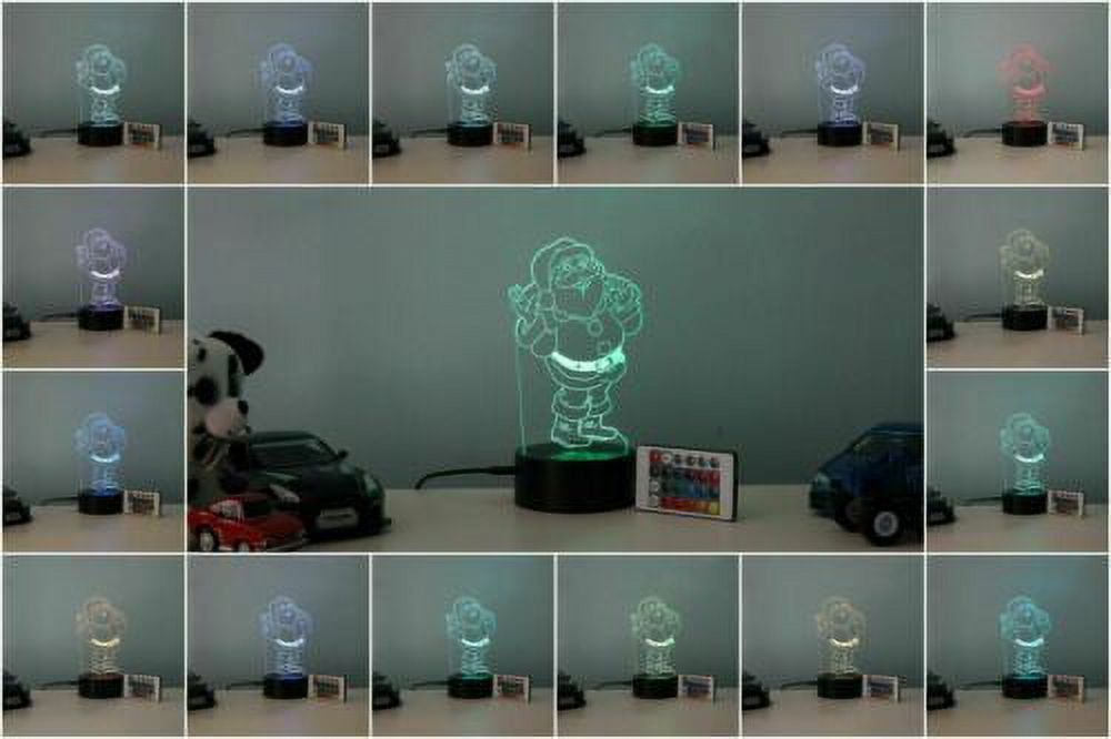 Top 2022 Holiday Gift 3D LED illusion USB Powered 16 Color Table Night ...