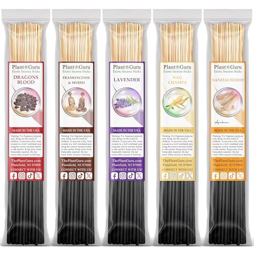 Top 5 Incense Sticks Variety Set 500 Pack - 11" Sticks, 5 Bundles of ...