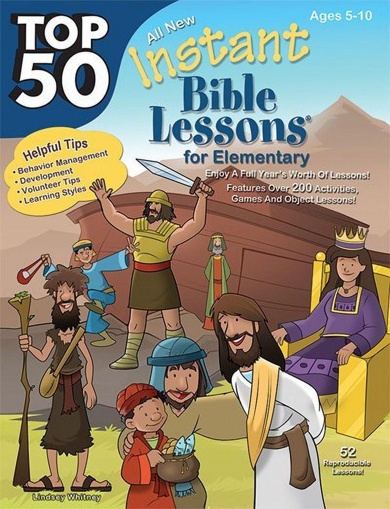 Top 50 Instant Bible Lessons For Elementary (Ages 5-10) - Walmart.com