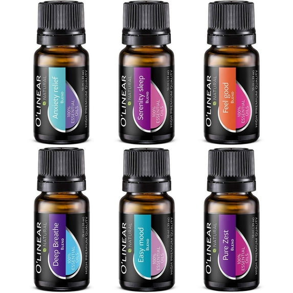 O'linear Essential Oils 6 Blends Set - Perfect for Humidifiers and ...