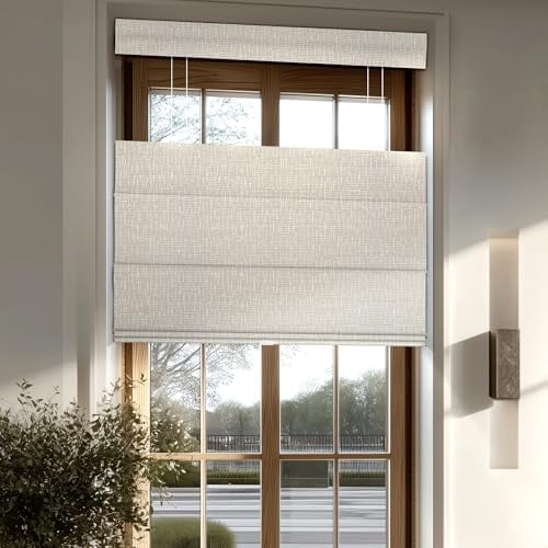 Top Down Bottom Up Roman Windows Shades, Cordless Roman Shades for ...