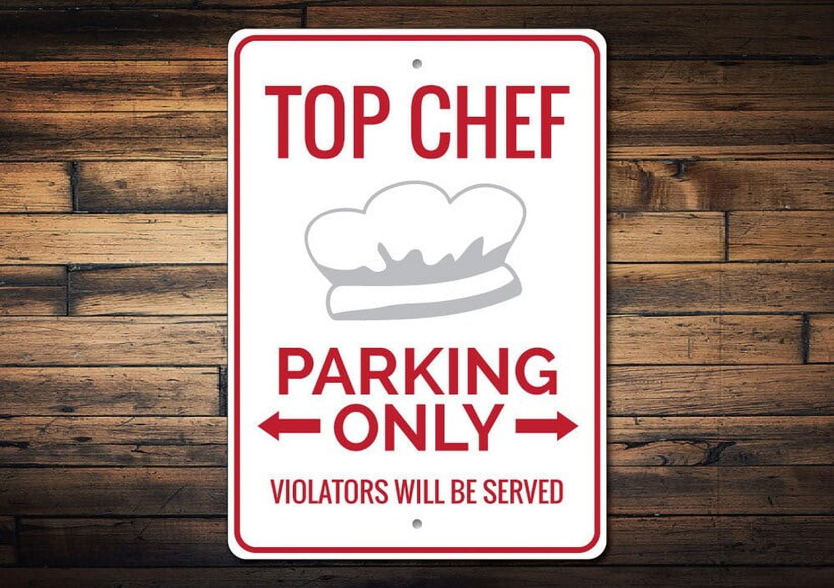 Top Chef Sign Chef Parking Sign Chef Kitchen Sign Chef Gift Chef Decor ...