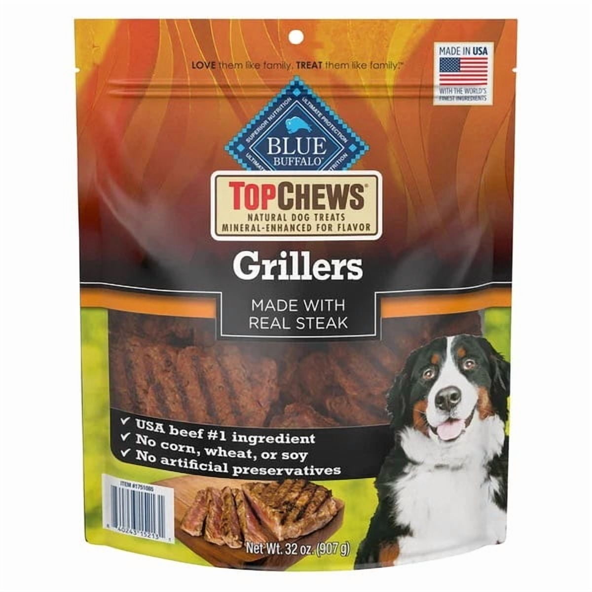 Top Chews Blue Buffalo Top Chews Grillers for Dogs, 32 Ounce - Walmart.com