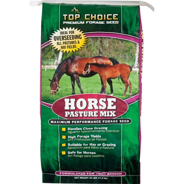 Top Choice 25 Lb. Horse Pasture Mix 27882 - Walmart Business Supplies