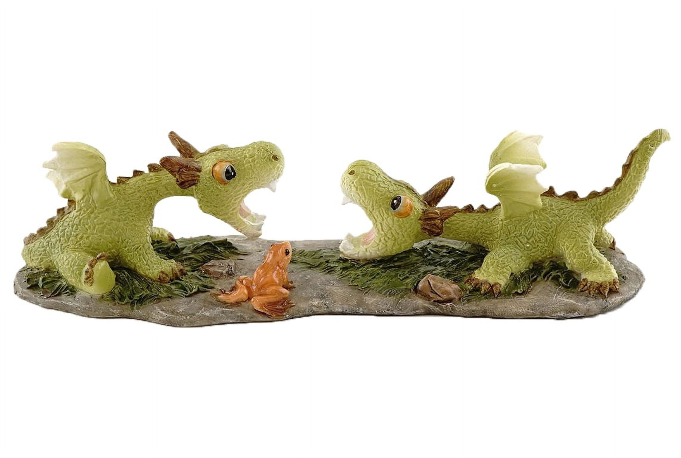 Top Collection Miniature Dragon Garden Statue (Mini Dragons Playing ...