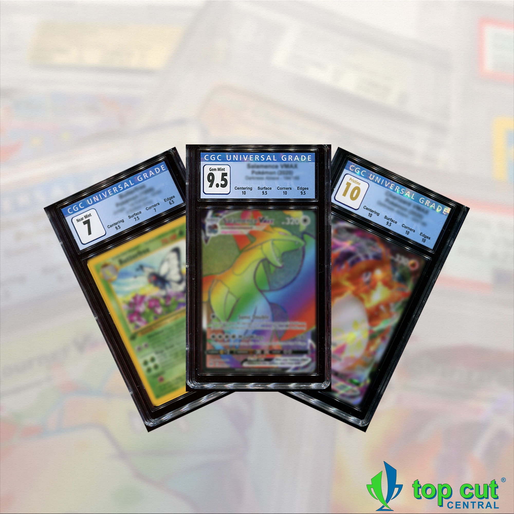 Free Shipping! Top Cut Central Graded Card Assortment - 3 Random PSA or ...