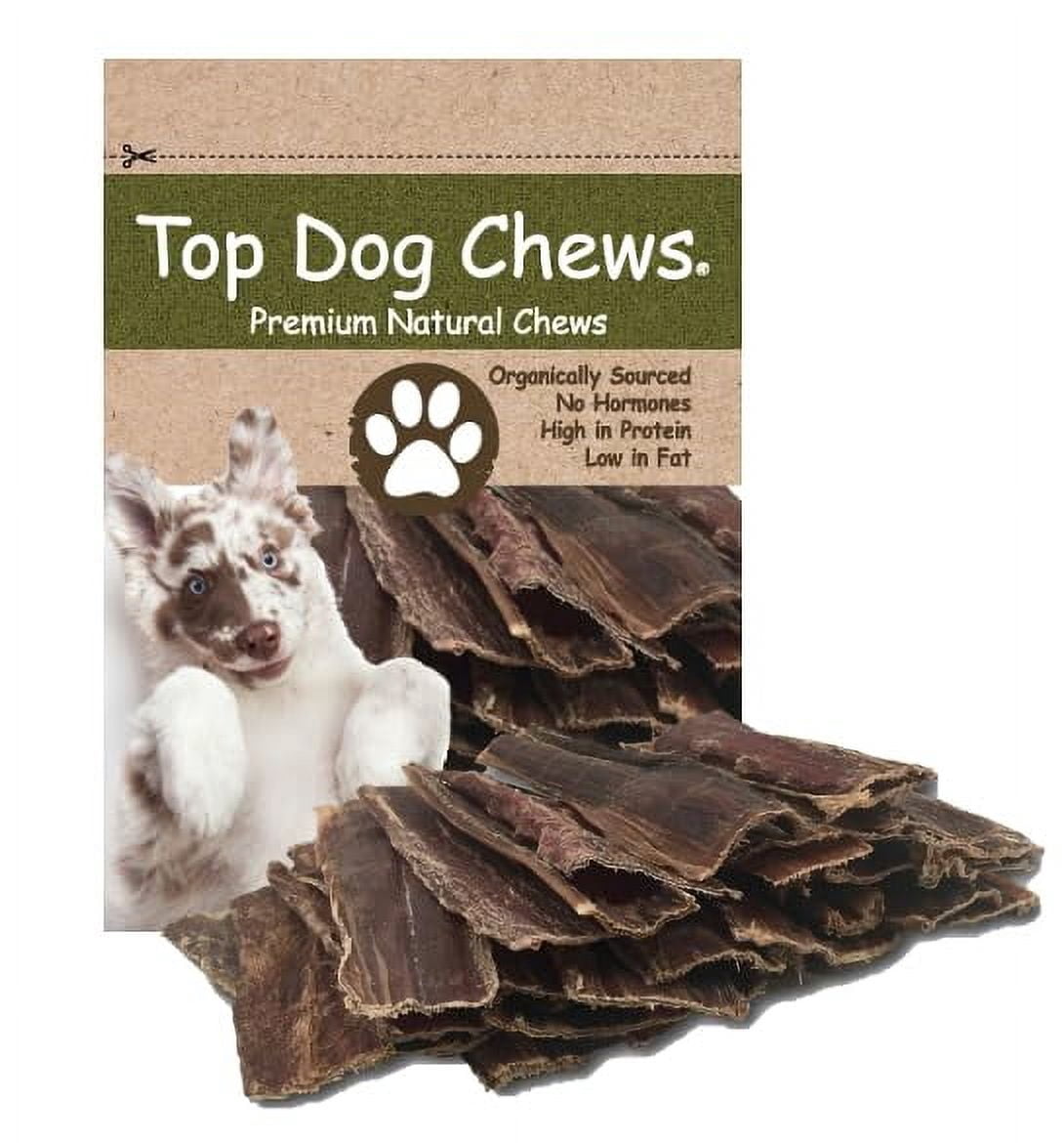 Top Dog Chews 5"- YYF14 6" Roasted All Natural Beef Esophagus Jerky, 30 ...