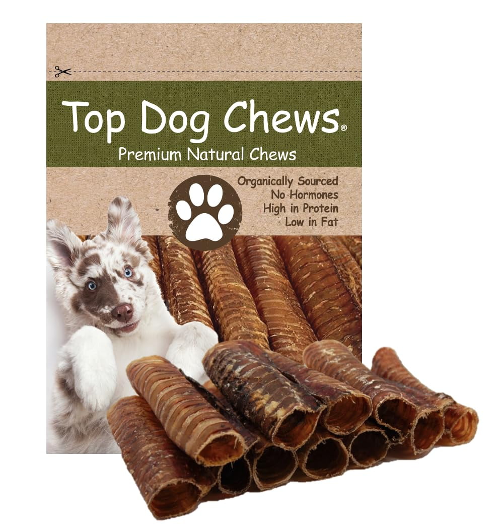 Top Dog Chews - 6” HYZ01 Beef Trachea Dog Chews 10 Pack, American, All ...