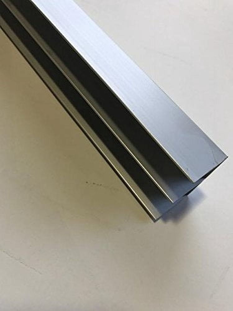 Top Double Track for By-Pass Sliding Screen Doors - 1" Deep (Silver, 72 ...