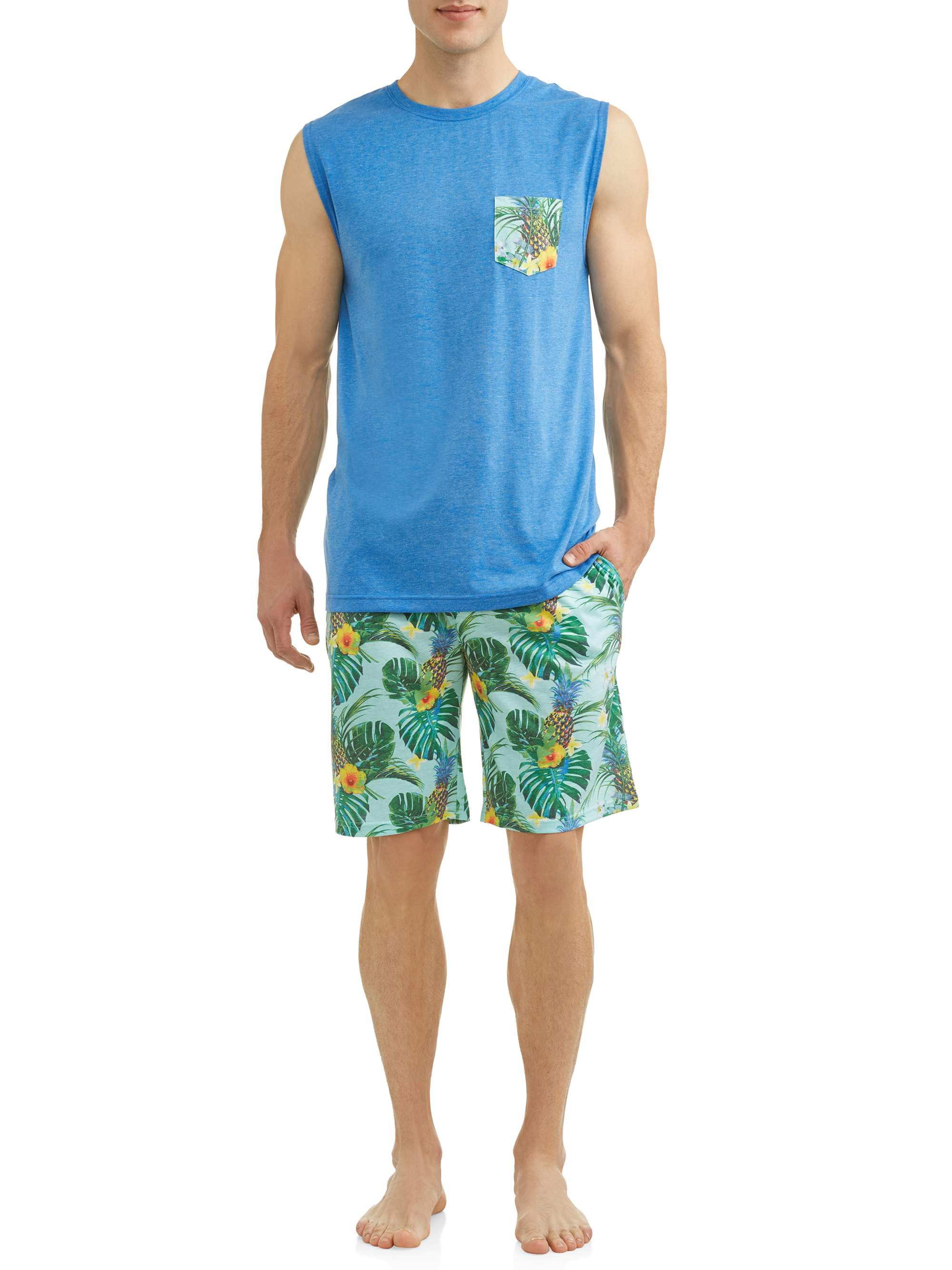 Top Drawer Men's Summer Muscle Tee and Jam Short Set - Walmart.com