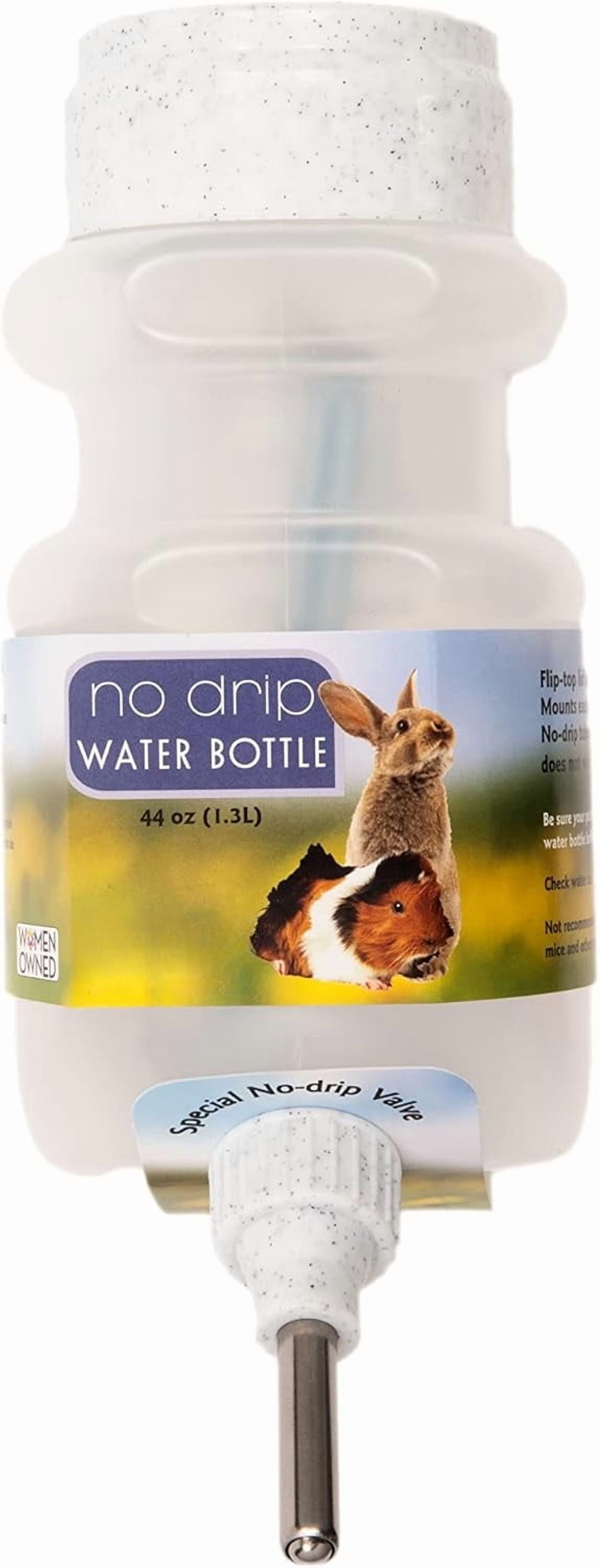 Top Fill No Drip Water Bottles for Rabbits, Ferrets, Hamsters, Guinea ...