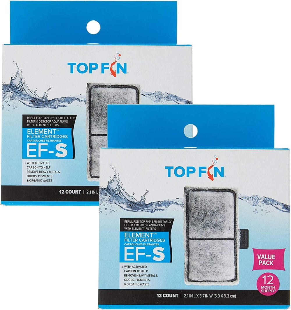 Top Fin EF-S Element Filter Cartridge Value Pack 12 Month Supply 2.1 in ...