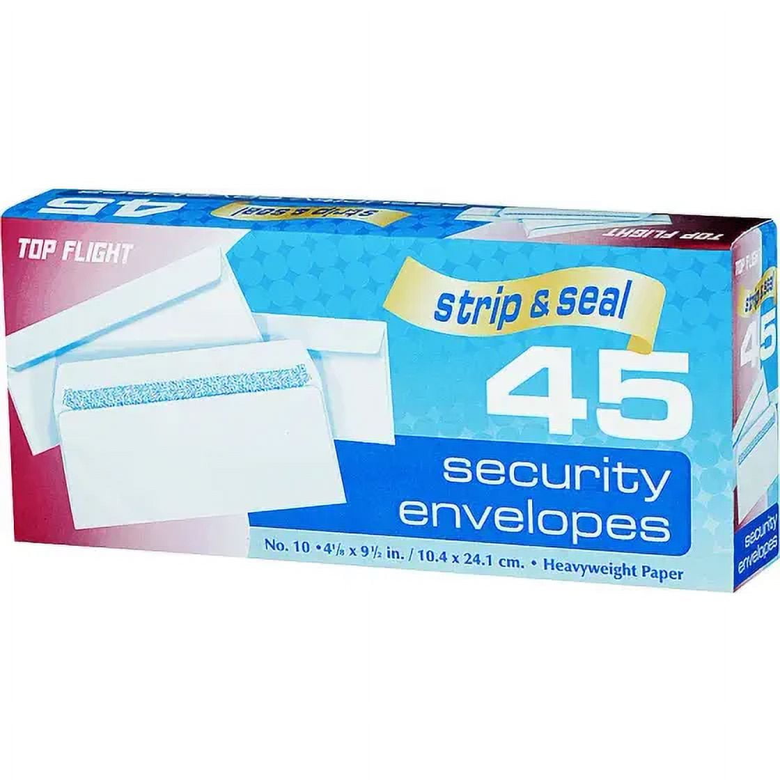 Top Flight 6900136 Size 10 Strip And Seal Envelopes - Walmart.com