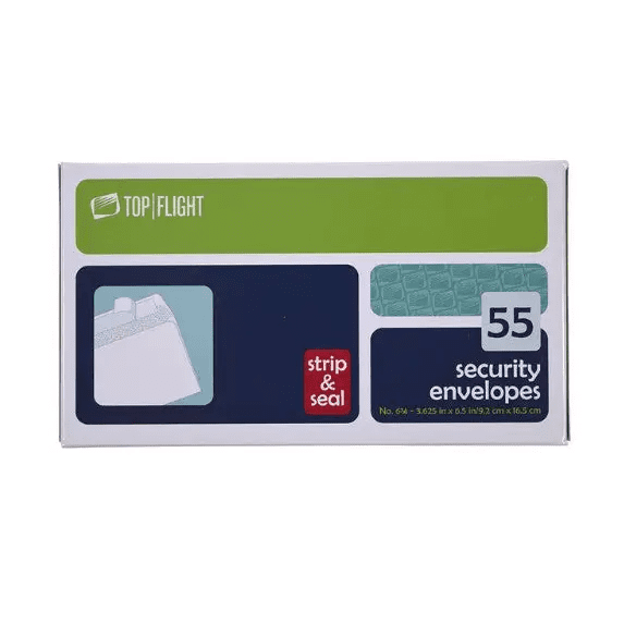 Top Flight Boxed Security Envelopes - Walmart.com