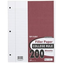 Exceed Reinforced Filler Paper, College Ruled, 100 Pages, 8" x 10.5 ...