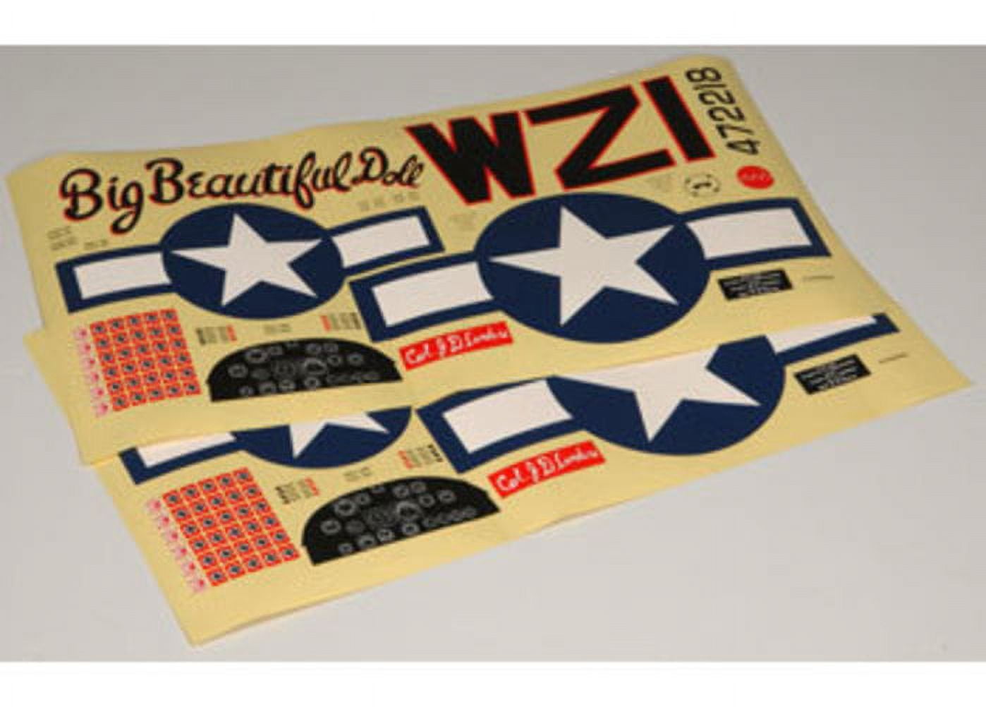 Top Flite Decal Giant P-51D Mustang ARF TOPA1655 - Walmart.com