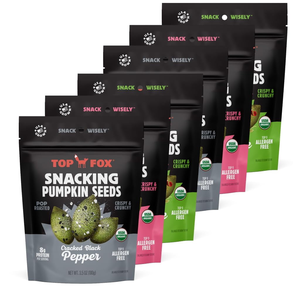 Top Fox SnacksTRDN - Organic Pop-Roasted Pumpkin Seeds | Healthy Gluten ...