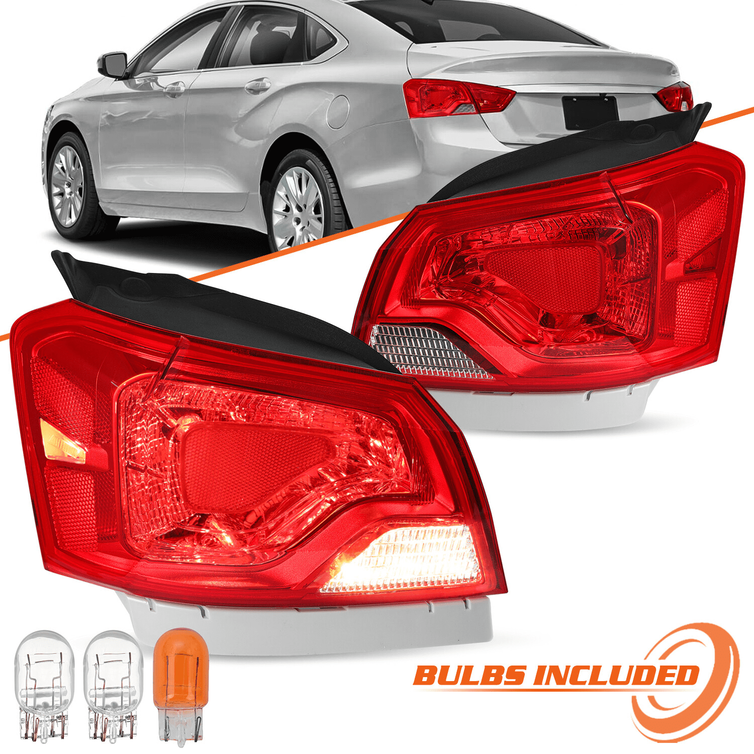 Top Gear Motors Tail Lights for Chevy Impala 2014–2020 OE Style Rear ...