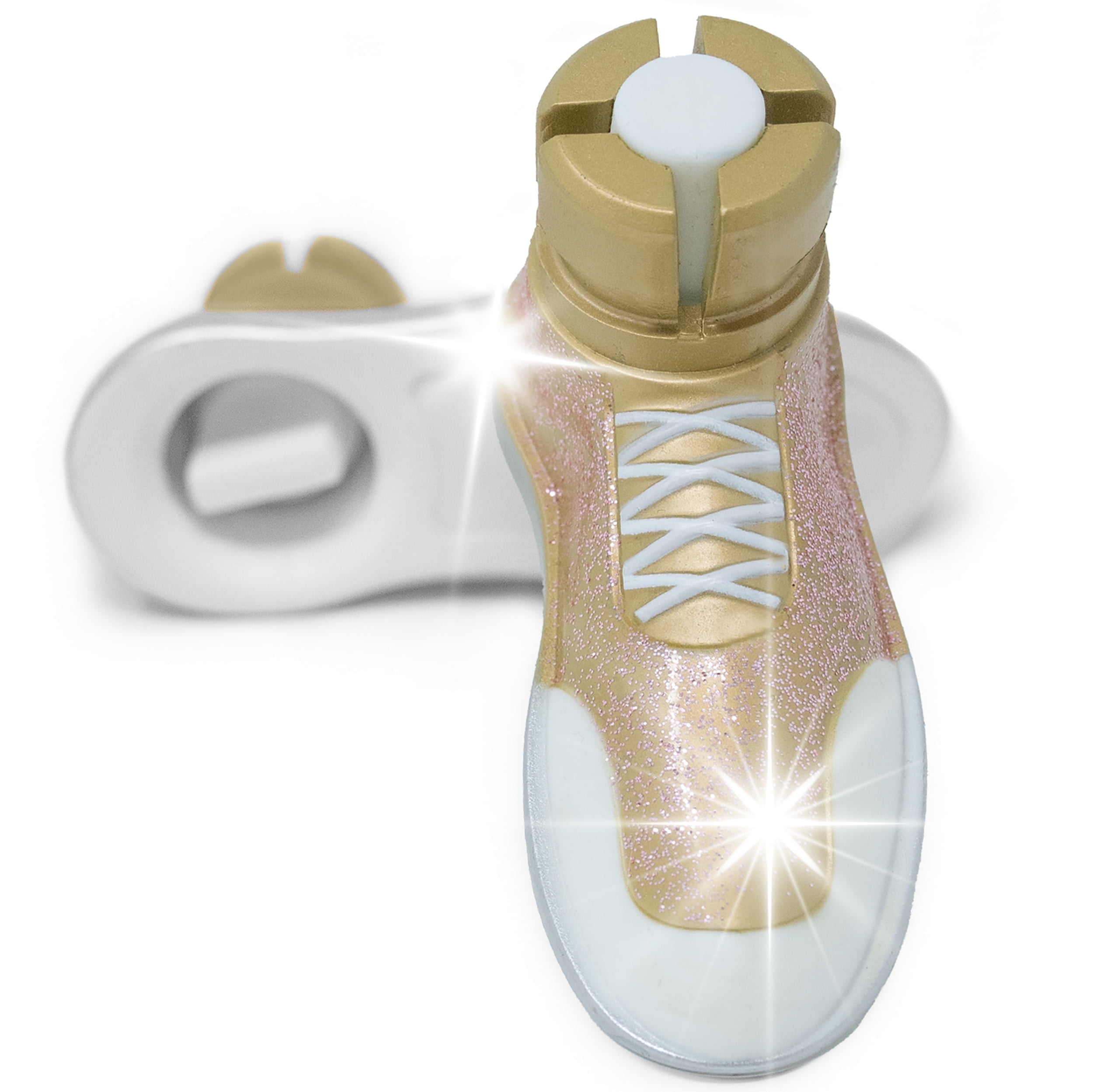 Top Glides Sneaker Walker Glides - Adjustable, 1 Pair, Gold Glitter ...