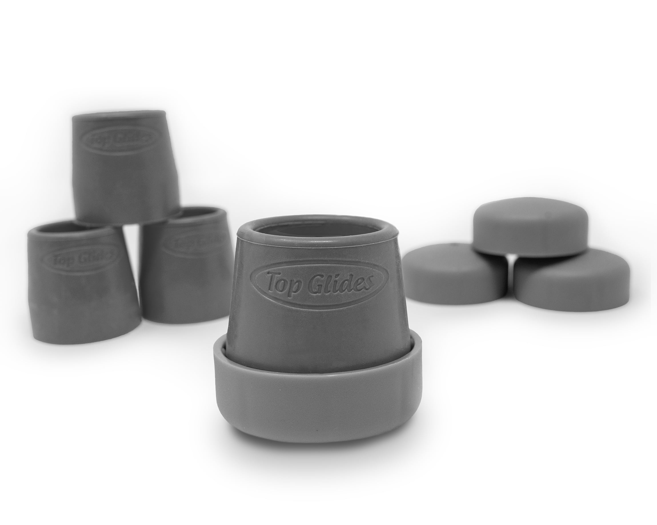 Top Glides Steel-Reinforced 1 1/8 Inch Rubber Tips Kit with Glide ...