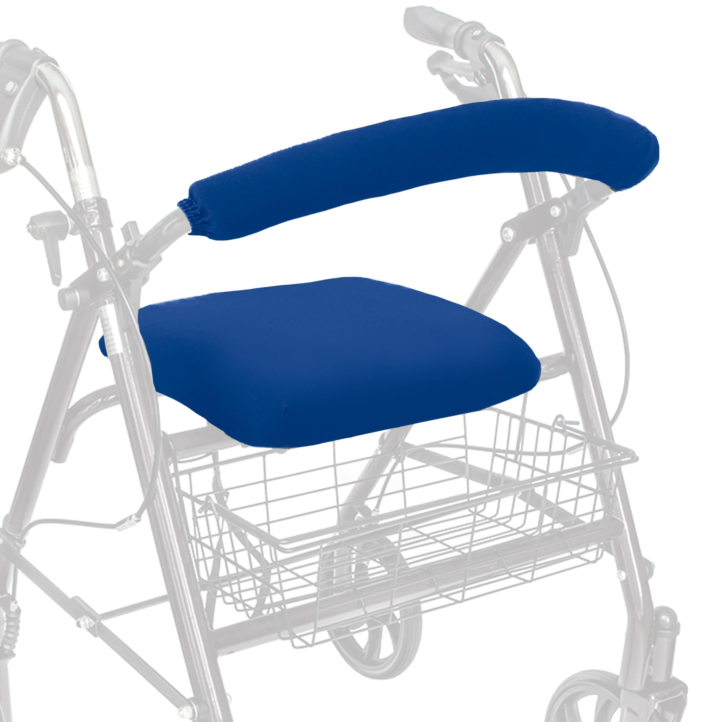 Top Glides Universal Rollator Walker Seat and Backrest Covers (Blue ...