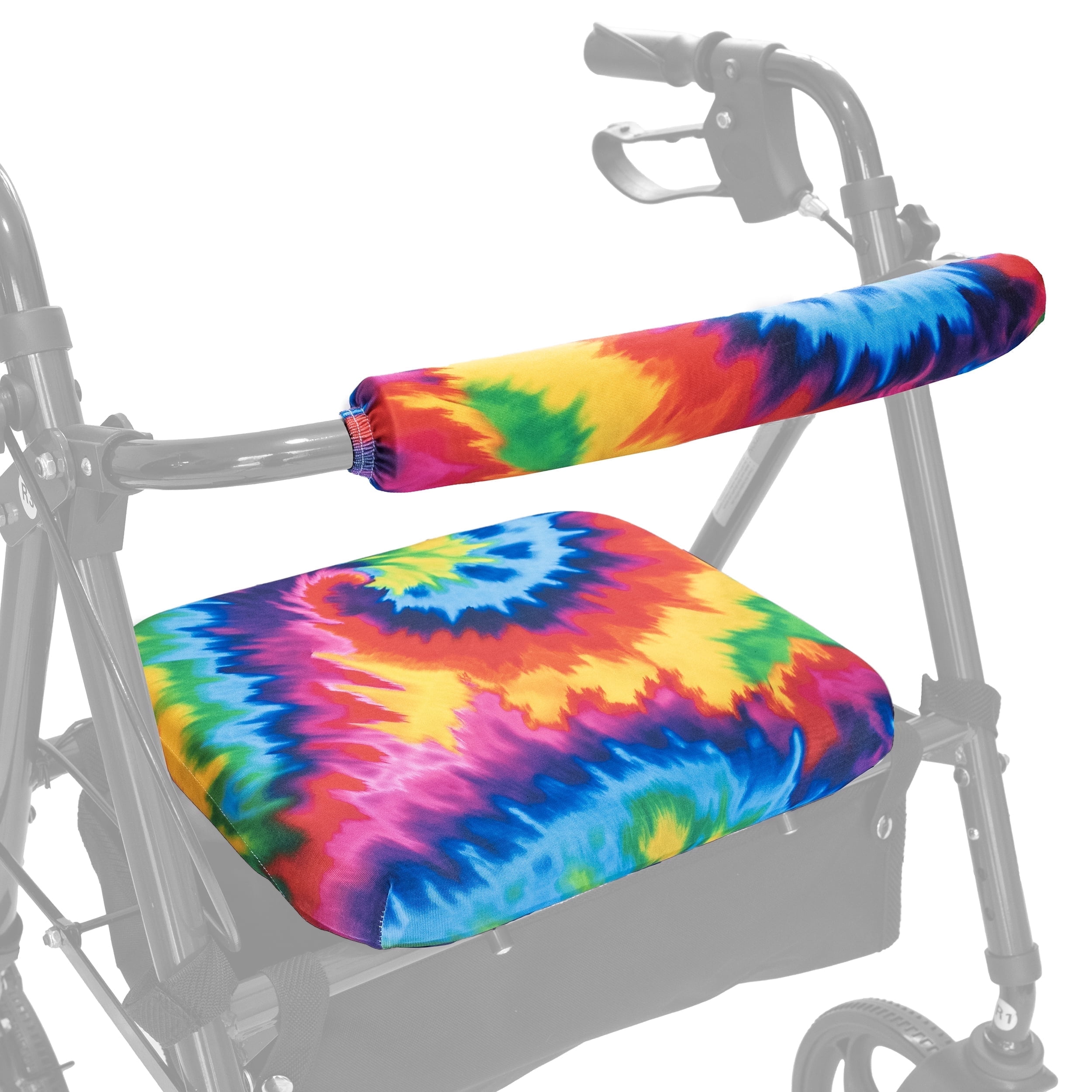 Top Glides Universal Rollator Walker Seat and Backrest Covers, Rainbow ...